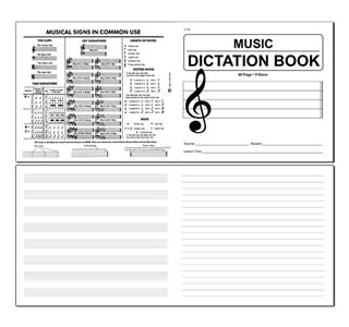 Music Dictation Book - UVIC Bookstore