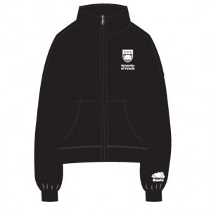 Roots UVIC Cooper Track Full Zip | Black - UVIC Bookstore